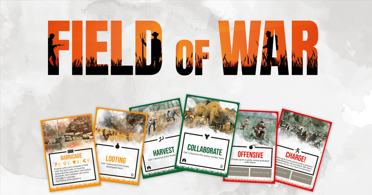 Field of War micro card game | Board Game | BoardGameGeek