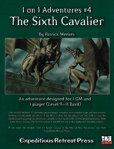 1 on 1 Adventures #04: The Sixth Cavalier | RPG Item | RPGGeek