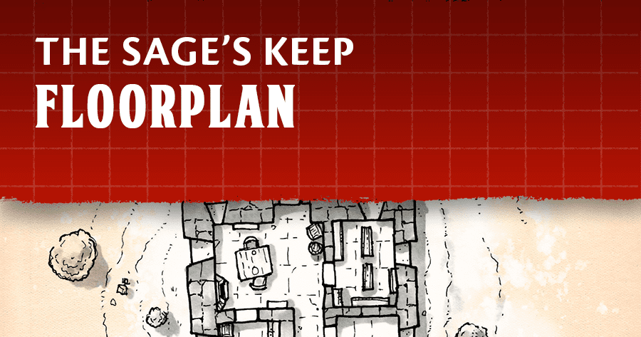 The Sage's Keep Floorplan | RPG Item | RPGGeek