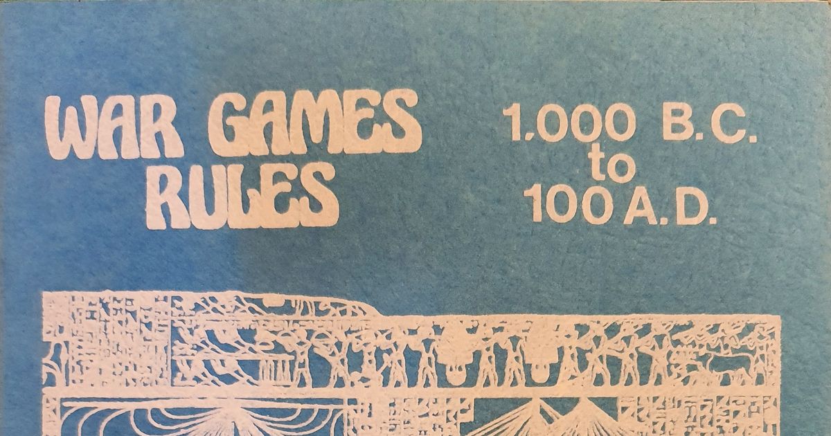War Games Rules 1000 BC to 100 AD | Board Game | BoardGameGeek