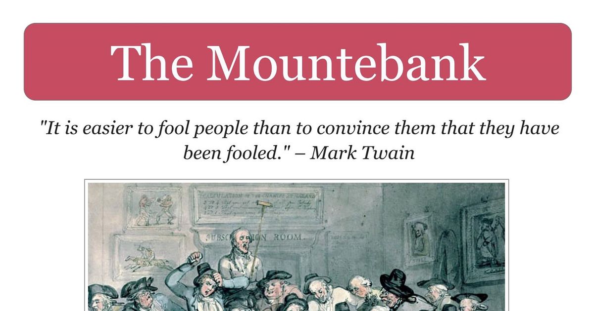 The Mountebank | RPG Item | RPGGeek