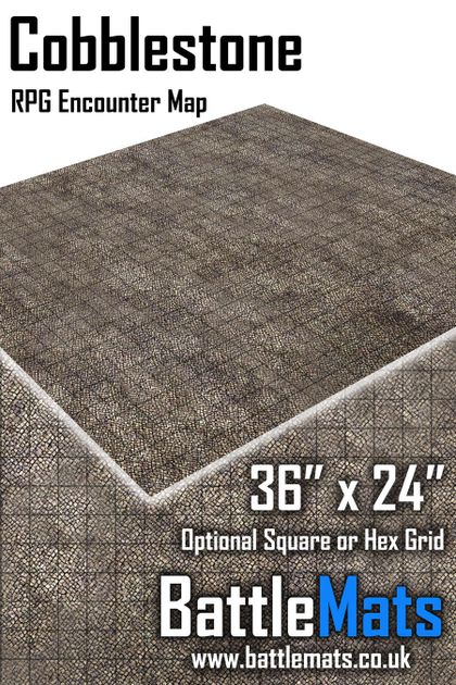Cobblestone 36" x 24" RPG Encounter Map | RPG Item | RPGGeek