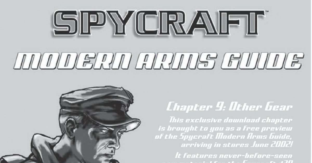 Modern Arms Guide Chapter 9: Other Gear | RPG Item | BoardGameGeek