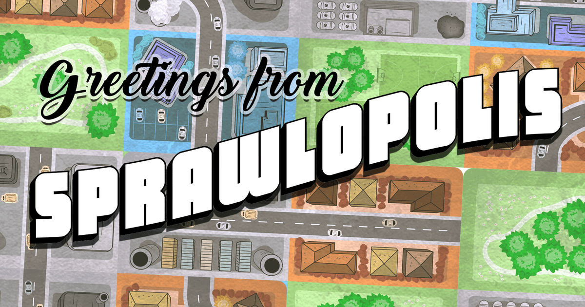 Sprawlopolis: Greetings from Sprawlopolis Postcard | Board Game Accessory | BoardGameGeek