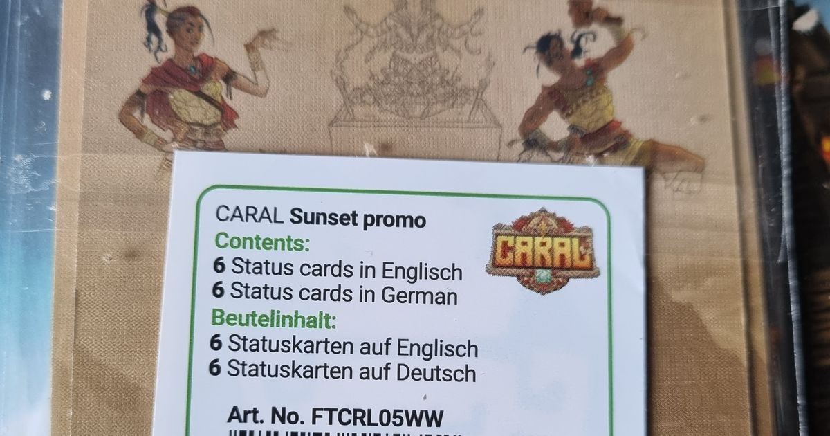 Caral: Sunset Promo | Board Game | BoardGameGeek