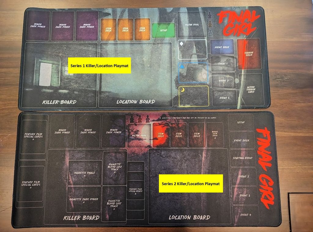 Comparing Series 1 and Series 2 Playmats (with Photos!) | Final Girl