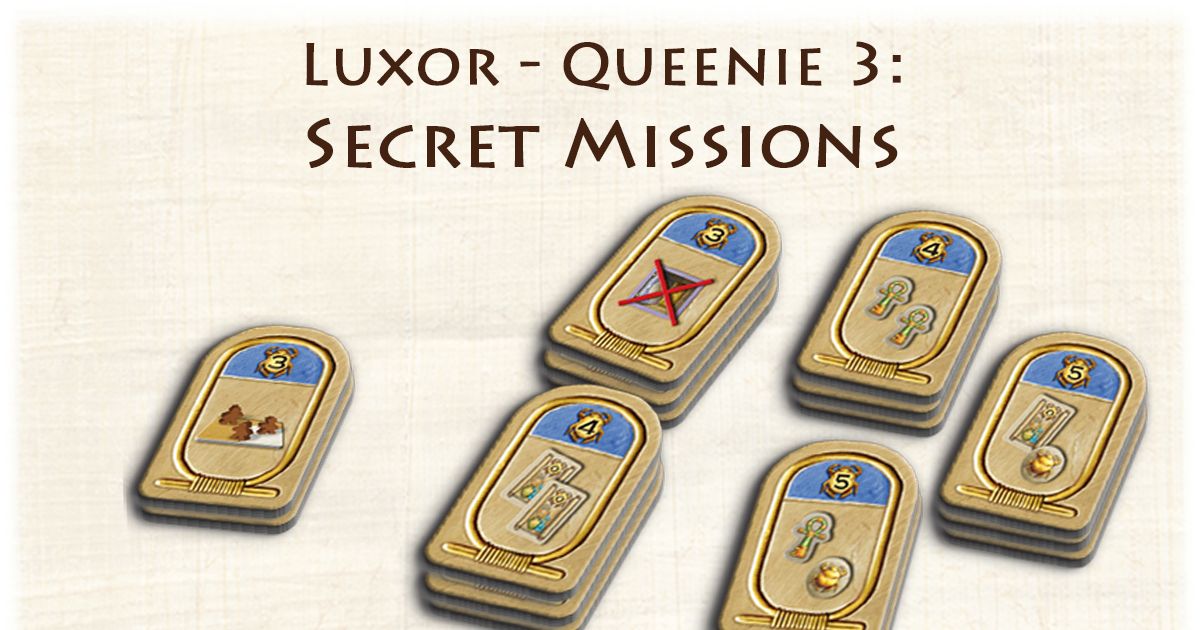 Luxor: Queenie 3 – Secret Missions | Board Game | BoardGameGeek