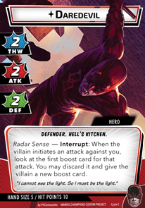 Custom Content Review: Daredevil (hero) | Marvel Champions: The Card Game