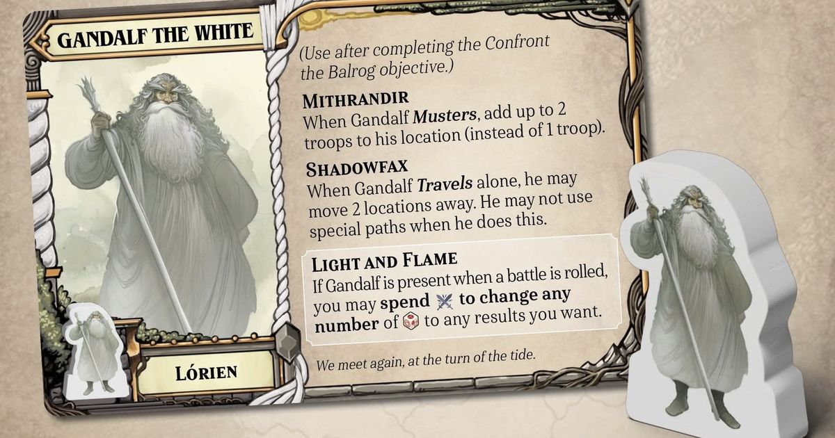 The Lord of the Rings: Fate of the Fellowship – Gandalf the White Promo ...