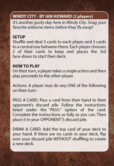 Official rules (Button Shy) | Windy City