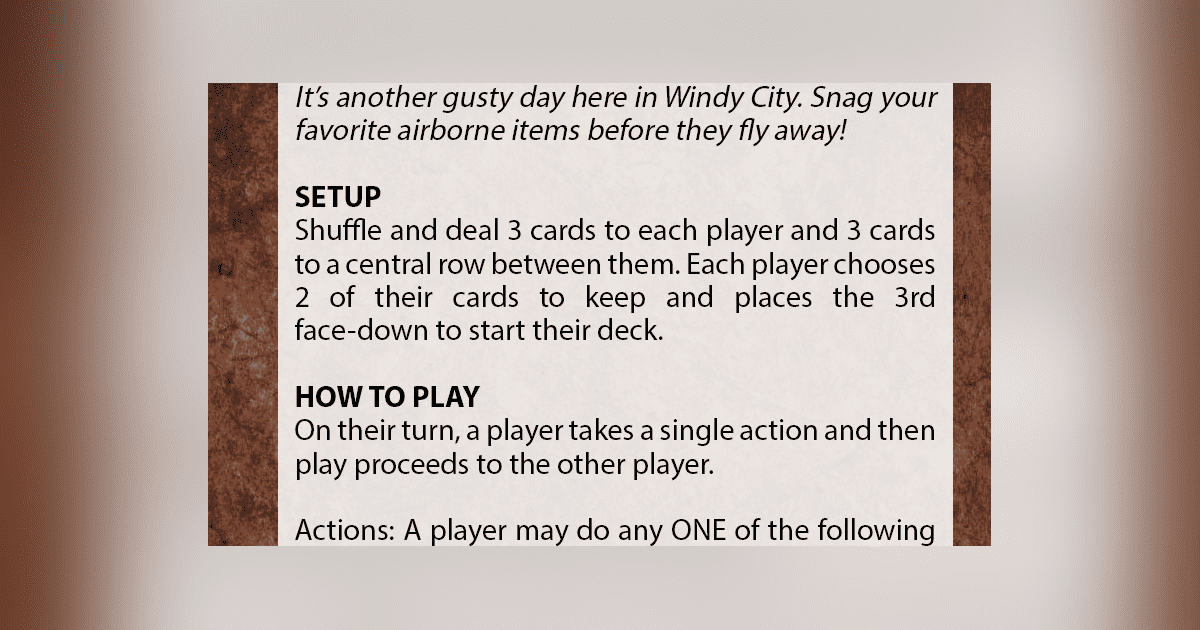 Windy City | Board Game | BoardGameGeek