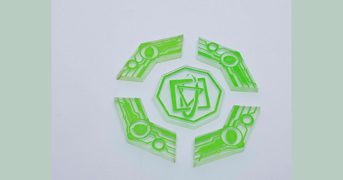 Android: Netrunner – Shaper Click Tracker Acrylic Tokens | Board Game Accessory | BoardGameGeek