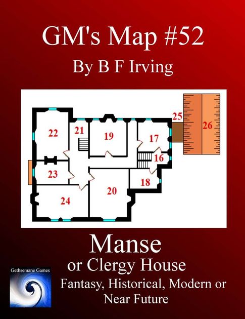 GM's Maps 52: Manse or Clergy House | RPG Item | RPGGeek