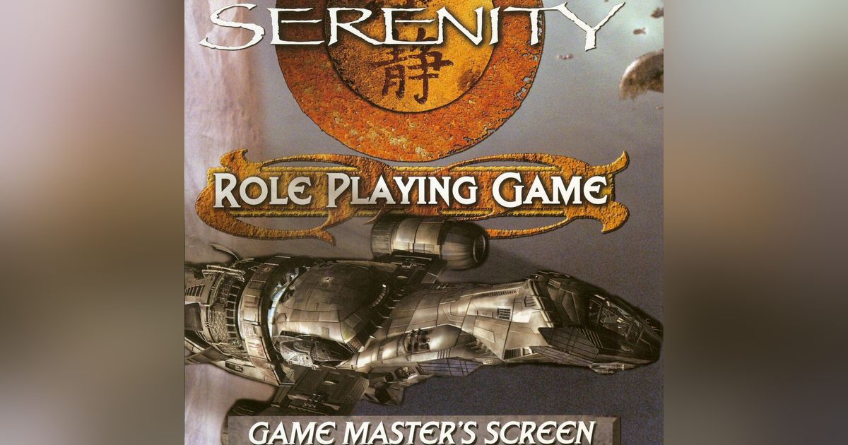 Serenity Game Master's Screen | RPG Item | RPGGeek