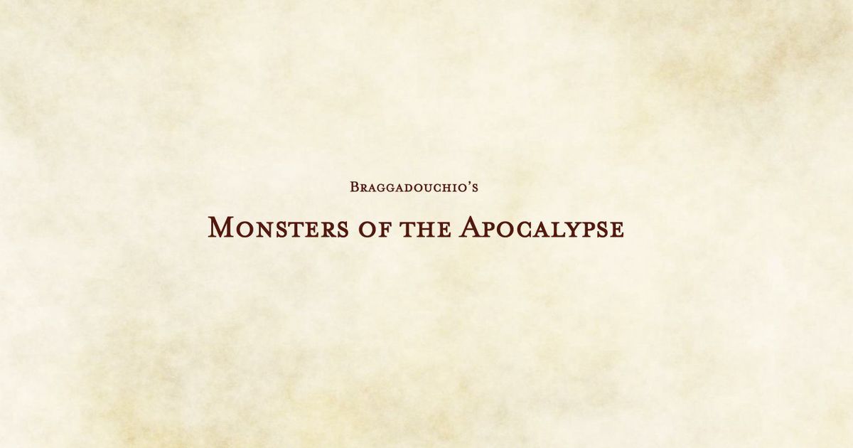 Monsters of the Apocalypse | RPG Item | RPGGeek