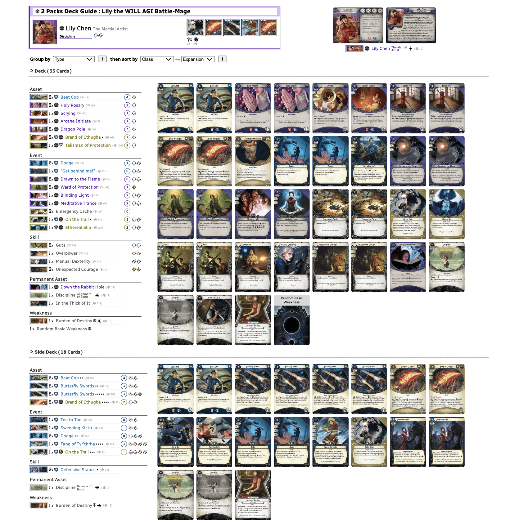 Alternate arkhamdb Deck Viewer Released : https://arkham-starter.com ...