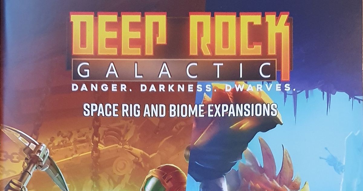 Deep Rock Galactic: The Board Game – Space Rig and Biome Expansions ...