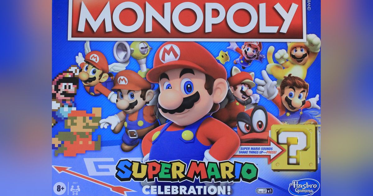 Labyrinth Board Game Super Mario Celebration Monopoly Board Game ...