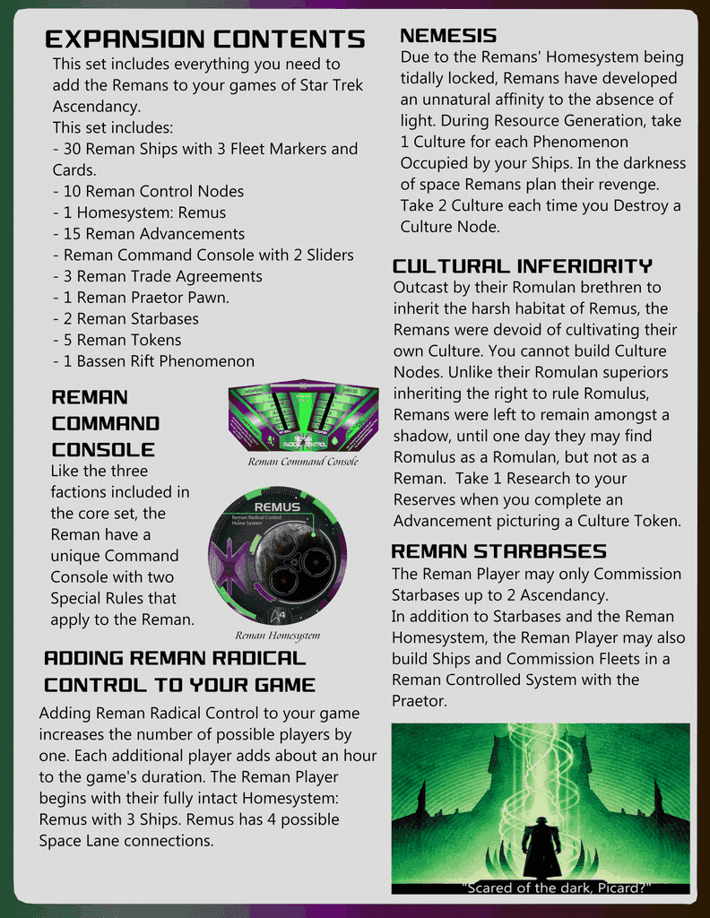 Reman Radical Control (Fan Made Faction) | Star Trek: Ascendancy