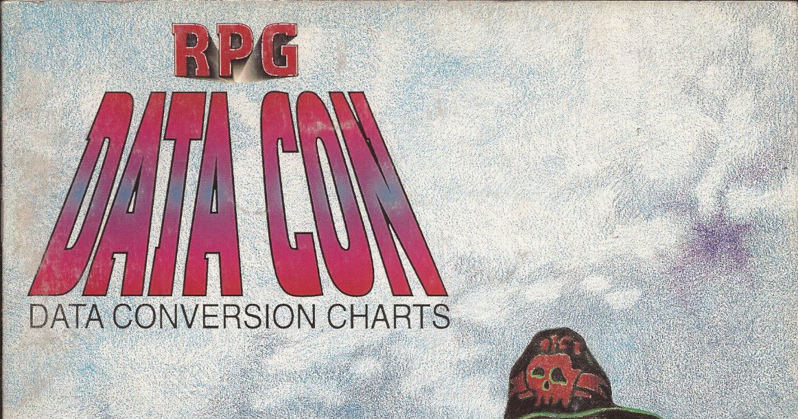 RPG Data Con: Data Conversion Charts | RPG Item | RPGGeek