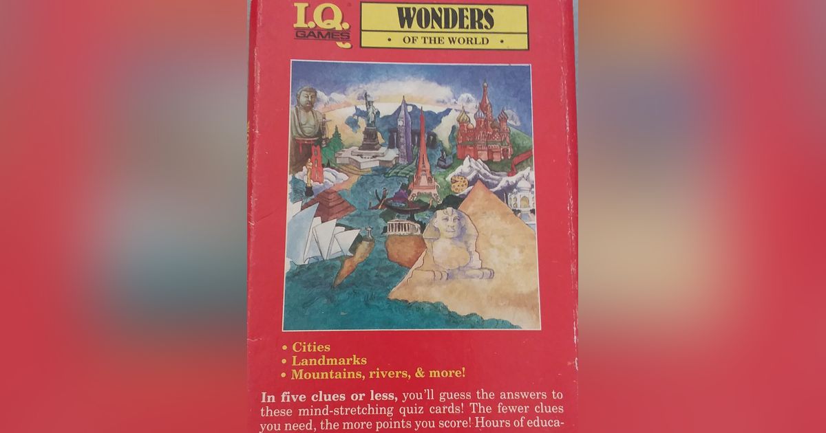 I.Q. Games: Wonders of the World | Board Game | BoardGameGeek