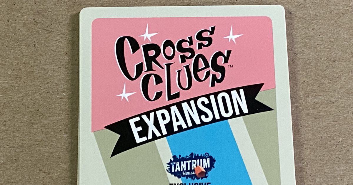 Cross Clues: Tantrum House Promo Pack | Board Game | BoardGameGeek
