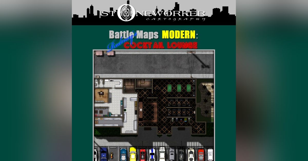 Battle Maps MODERN: Rodney's Cocktail Lounge | RPG Item | RPGGeek