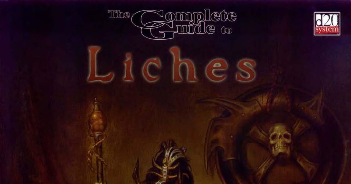 The Complete Guide to Liches | RPG Item | RPGGeek