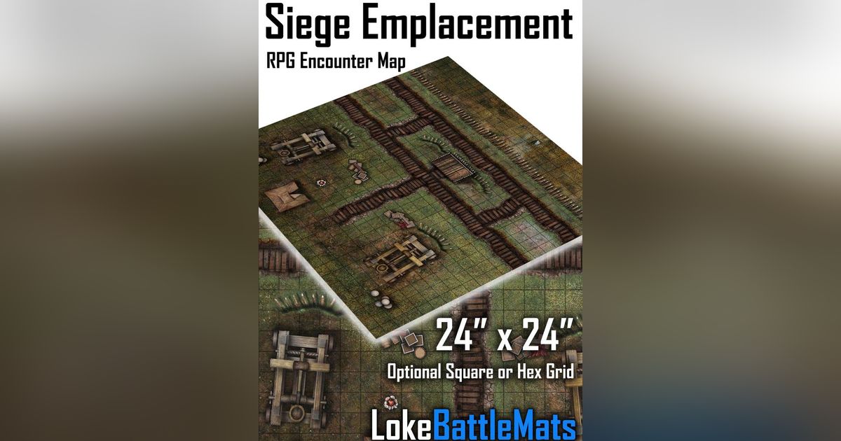 Siege Emplacement RPG Encounter Map | RPG Item | RPGGeek