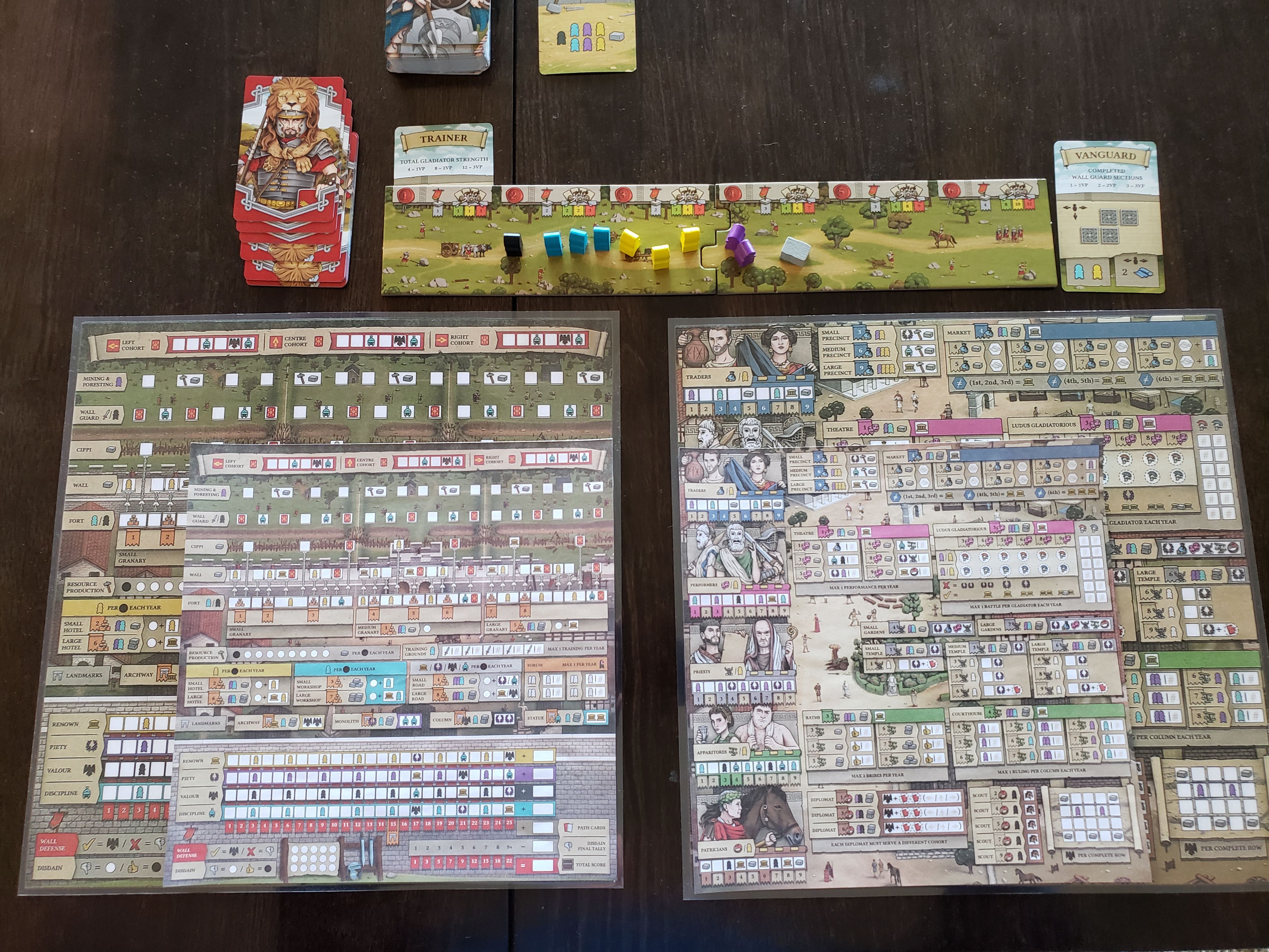 Enlarged player sheets | Hadrian's Wall