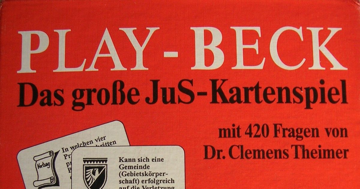 Play-Beck | Board Game | BoardGameGeek