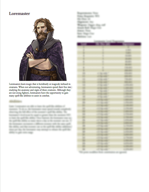 Classes of Ruin: Loremaster | RPG Item | RPGGeek