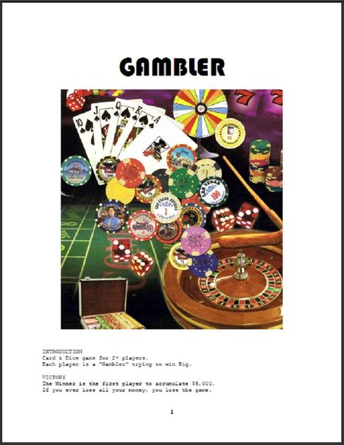 Gambler | Board Game | BoardGameGeek