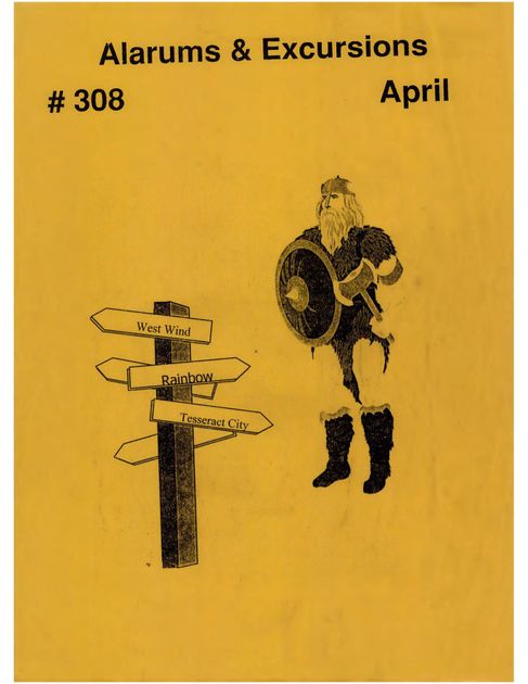 Alarums & Excursions (Issue 308 - Apr 2001) | Issue | RPGGeek