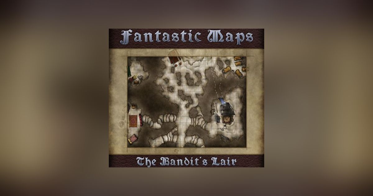 Fantastic Maps: The Bandit's Lair | RPG Item | RPGGeek