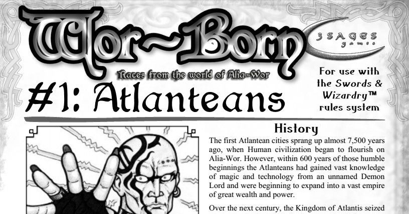 Wor-Born #1: Atlanteans | RPG Item | BoardGameGeek