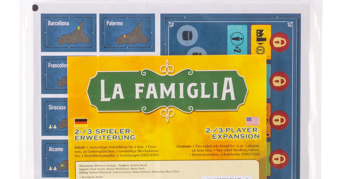 La Famiglia: Expansion for 2 and 3 Players | Board Game | BoardGameGeek