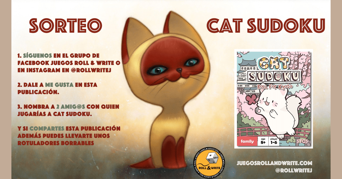 Cat Sudoku Contest | Juegos Roll & Write | BoardGameGeek