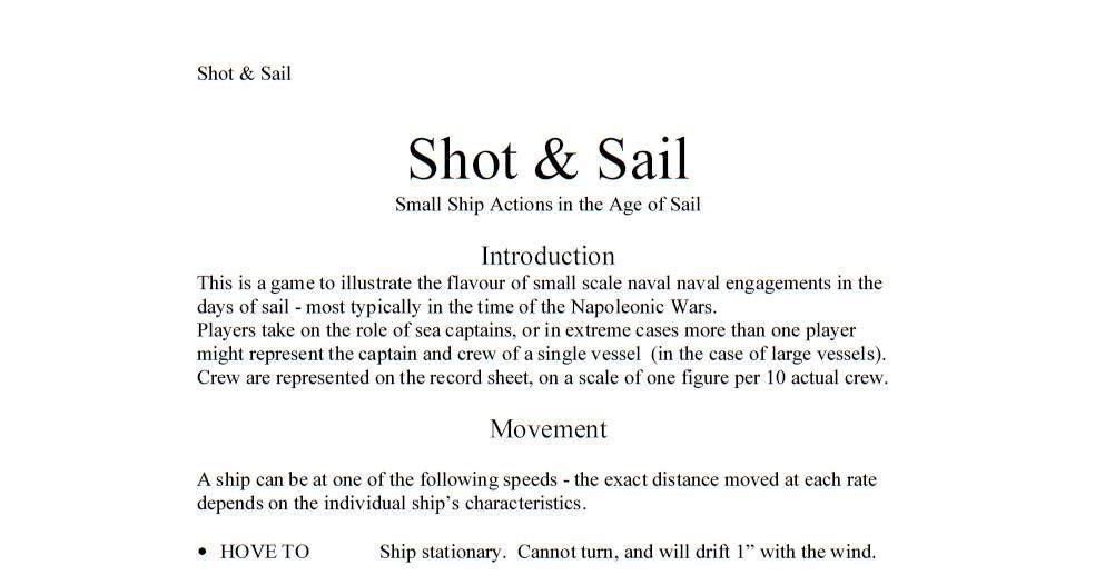Shot & Sail | Board Game | BoardGameGeek