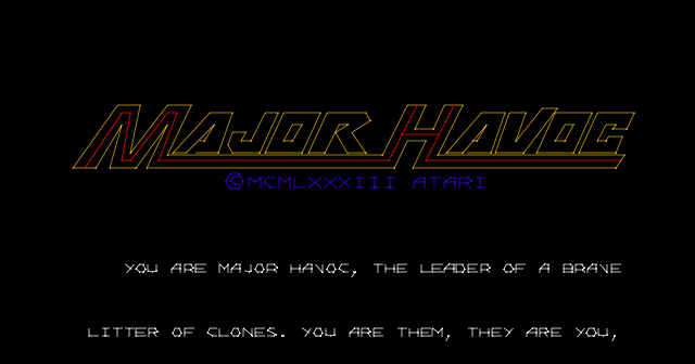 Major Havoc | Video Game | BoardGameGeek