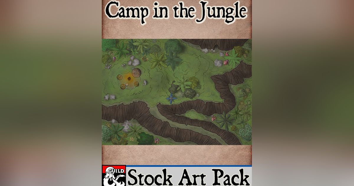 Camp in the Jungle Stock Battlemap | RPG Item | RPGGeek