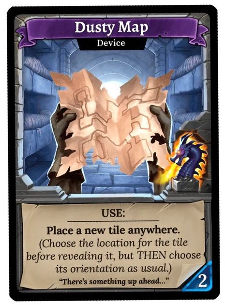 Clank! Catacombs: Dusty Map Promo Card | Board Game | BoardGameGeek