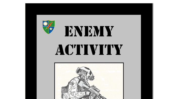 Task Force Ranger: VS Light Enemy Activity Deck | Board Game ...