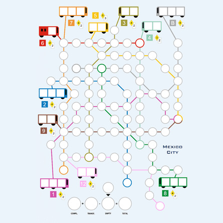 Game Sheets: Metro X Mexico DC | Juegos Roll & Write | RPGGeek