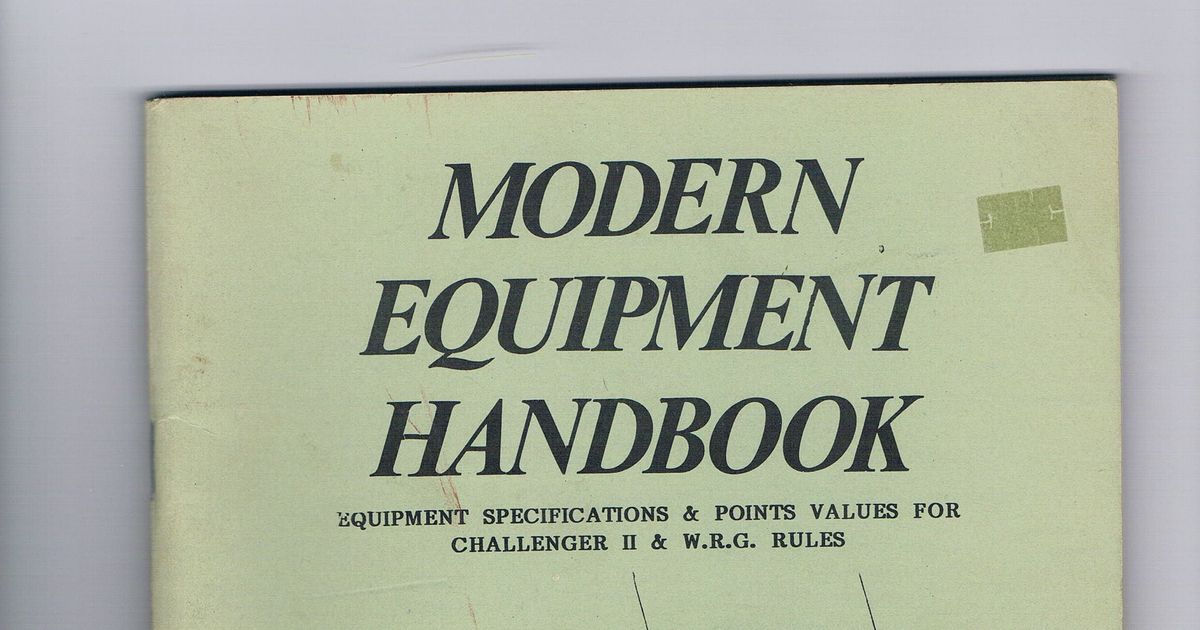 Modern Equipment Handbook | Board Game | BoardGameGeek