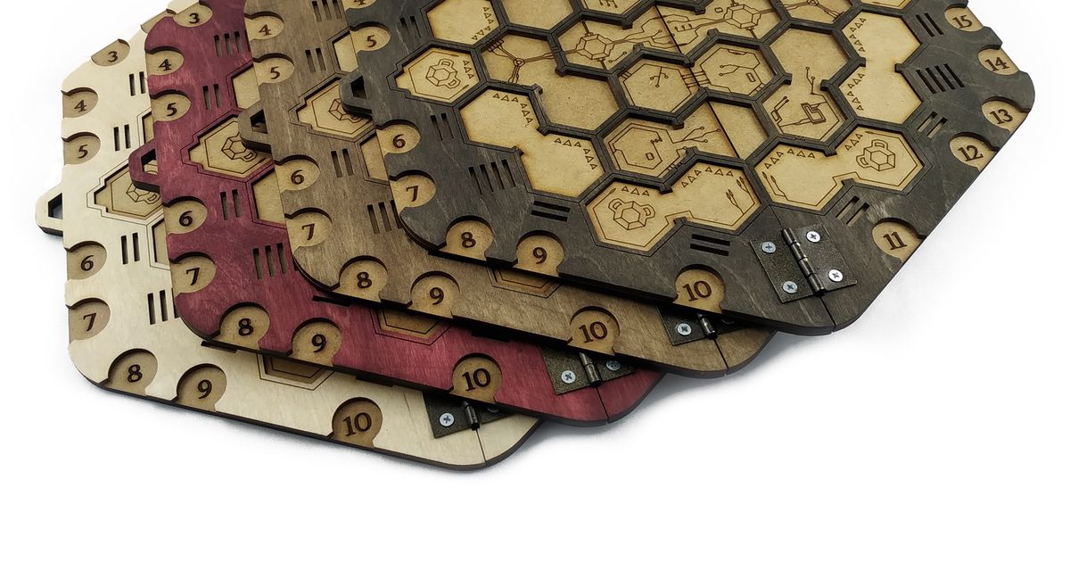 Neuroshima Hex! 3.0: Szajna LaserCut 3+ Players Foldable Board | Board ...
