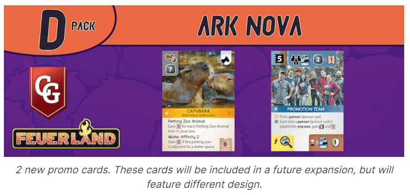 Capybara and Next Expansion | Ark Nova