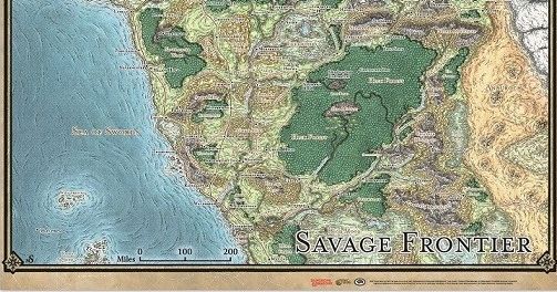 Savage Frontier Map | RPG Item | RPGGeek