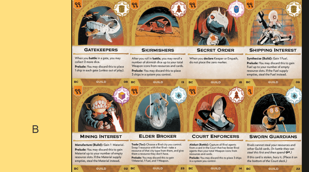 Arcs Guild Card Tier List | Arcs